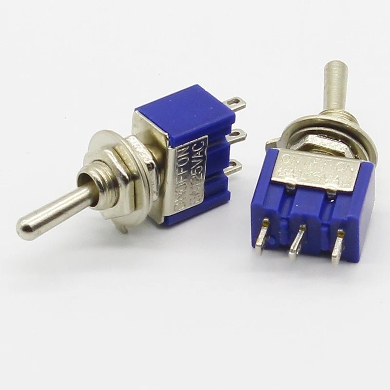 6MM Toggle Switch MTS 103 Blue Toggle Switch 3P3T Toggle Switch 3 Foot ...