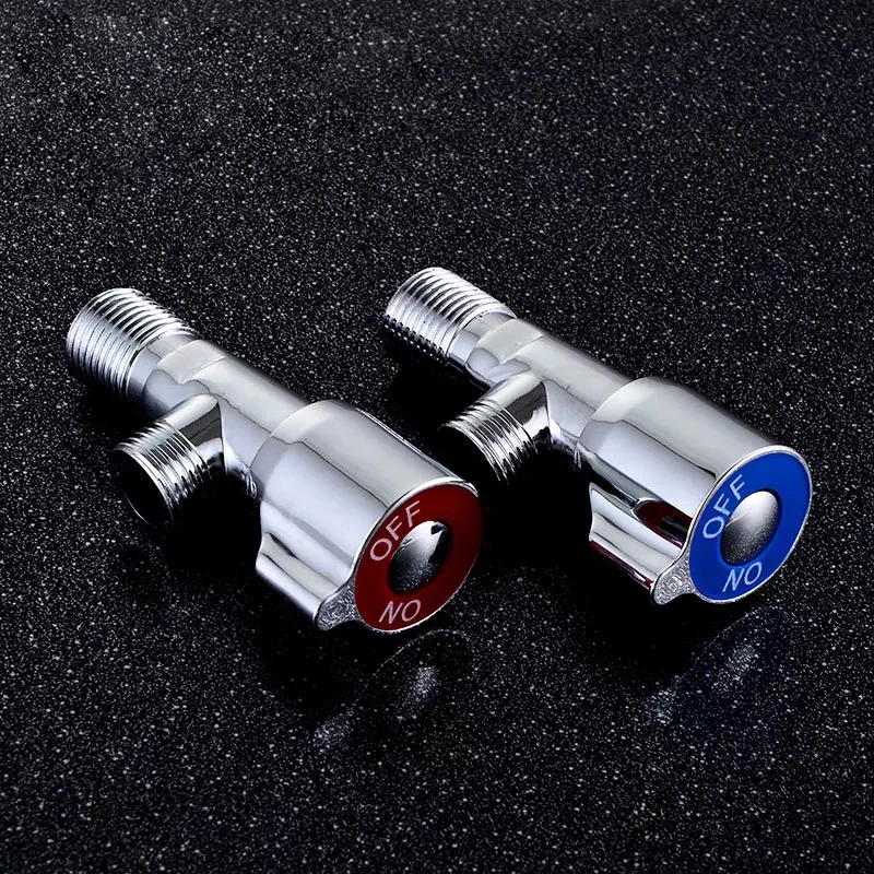BAKALA-Chrome-Brass-Triangle-Valve-Copper-Thick-Angle-Valve-Hot-Or-Cold ...