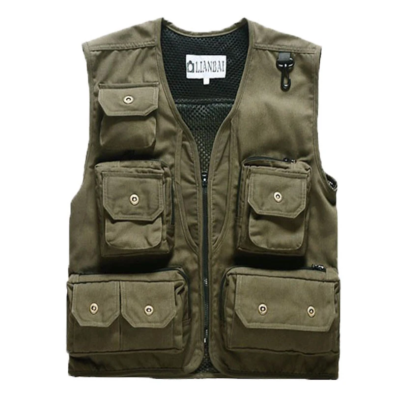 2016 The New Summer Mesh Vest Multi Pocket Vest Photography Vest