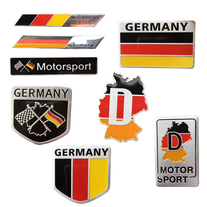 3D 자동차 스티커 및 데칼 독일 국기 색상 엠 블 럼 자동차 스티커 국가 로고 데 칼 3D 비닐 자동차 액세서리|Car ...