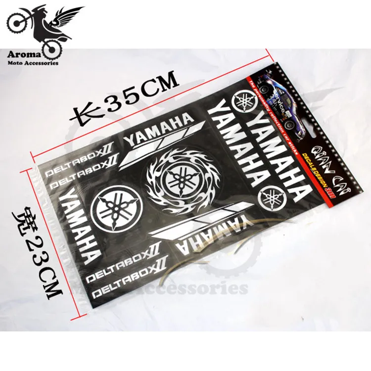 free shipping 35cm*23cm 5 colors Motorcycle Stickers for yamaha with ...