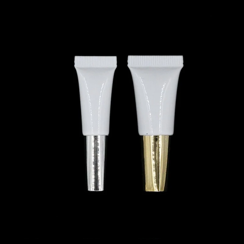 3ML-Cosmetic-Cream-soft-Tube-with-silver-gold-lid-mini-plastic-Cosmetic ...