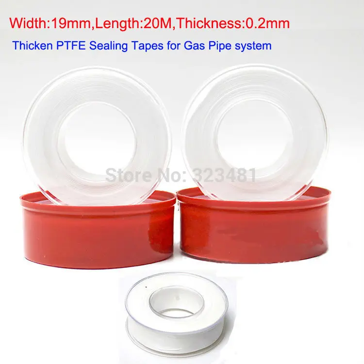 Top Quality Factory Sale 20pcs/lot 19mm*20m 100% PTFE Teflon Tapes 0 ...