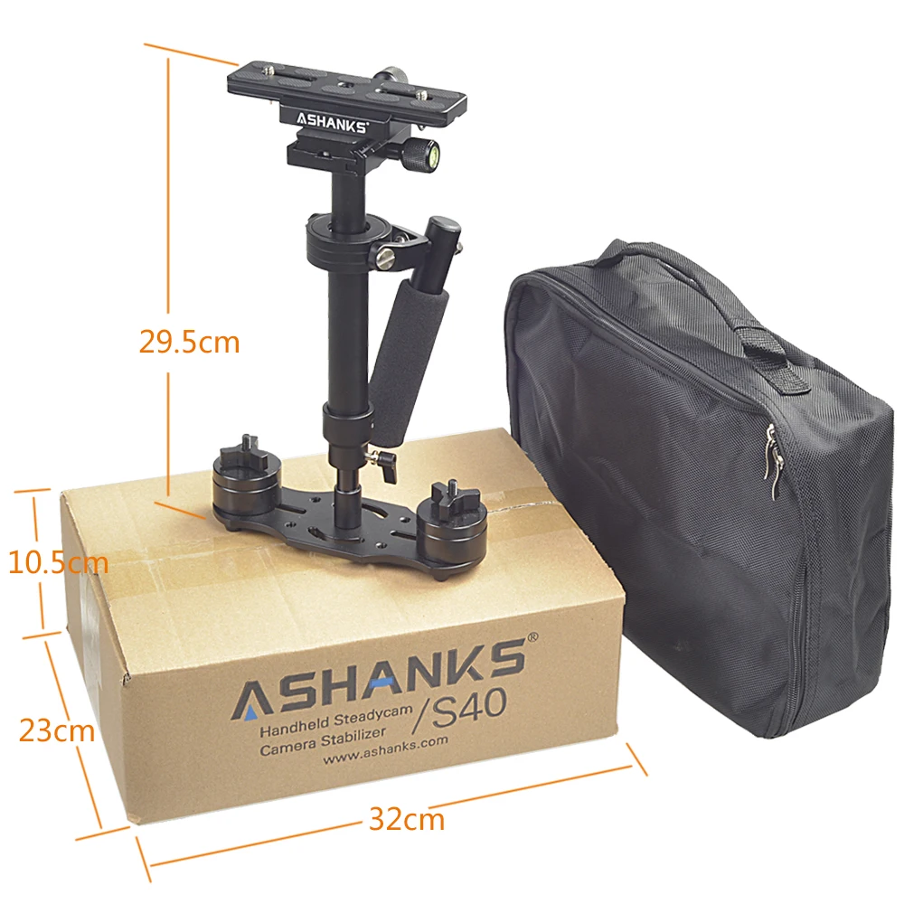 On Sale ASHANKS S40 40CM Handheld Steadycam Stabilizer For Steadicam ...