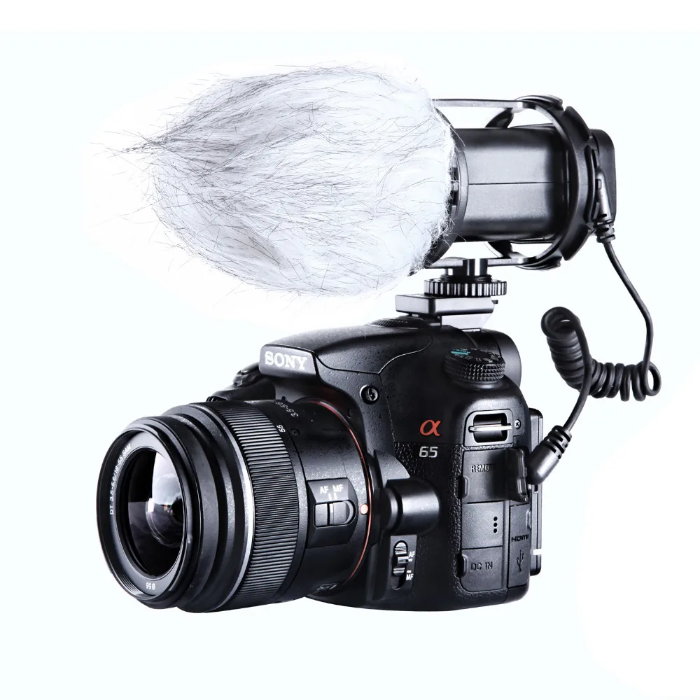 BOYA BY V02 microfone Compact External Stereo Video Microphone for ...
