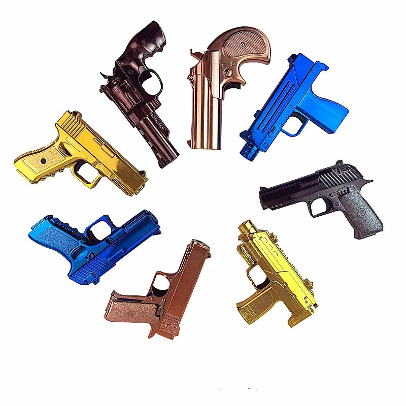 Outdoor Toy Guns 1:6 Metal Plastic Mini Pistol Soft Bullet Shot Gun Boy ...