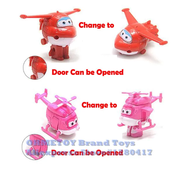 New 8pcs Planes Cake Topper Airplane Toy Model Action Figure Deformed ...