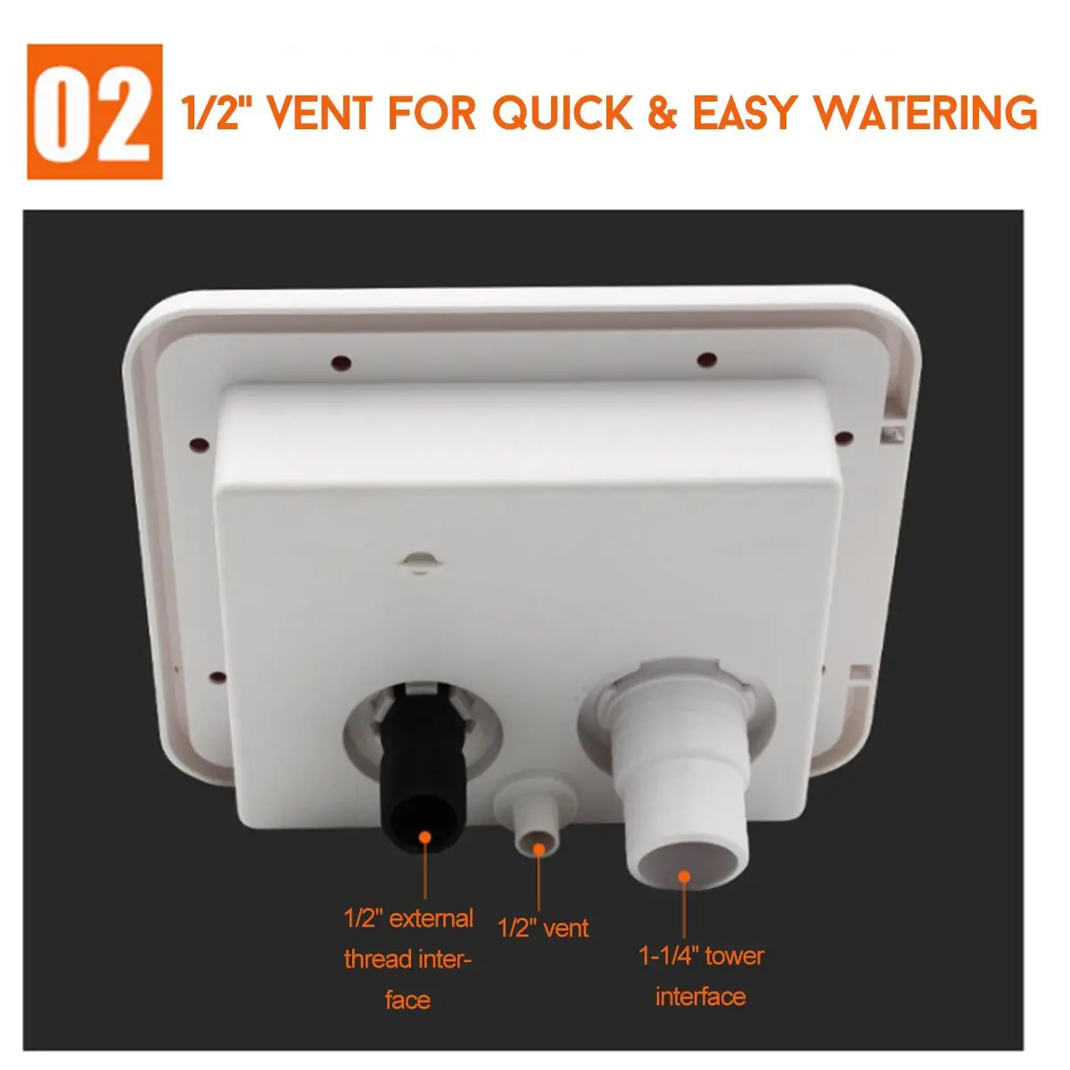 1/2'' Vent Lockable-Gravity Water Filler Inlet Hatch For Caravan Camper ...