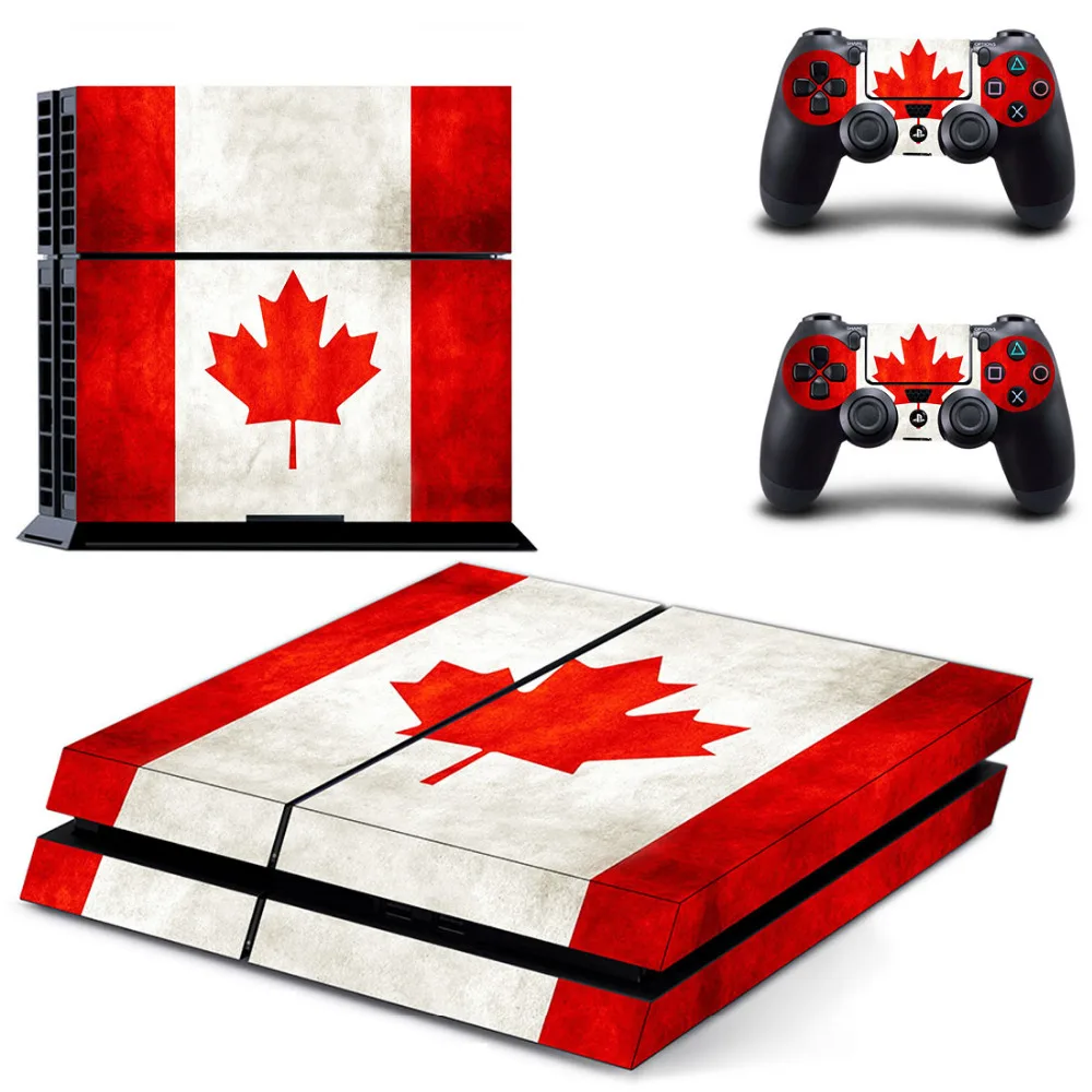 Canada National Flag Ps4 Skin Sticker Decal For Sony Playstation 4 ...