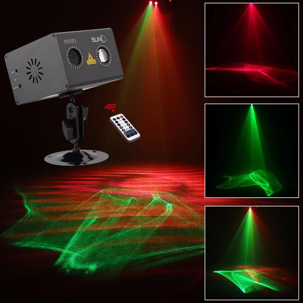 Suny Rg 오로라 효과 레이저 라이트 고보 프로젝터 W Led Rgb 리플 컬러 무대 조명 디스코 Dj 홈 파티