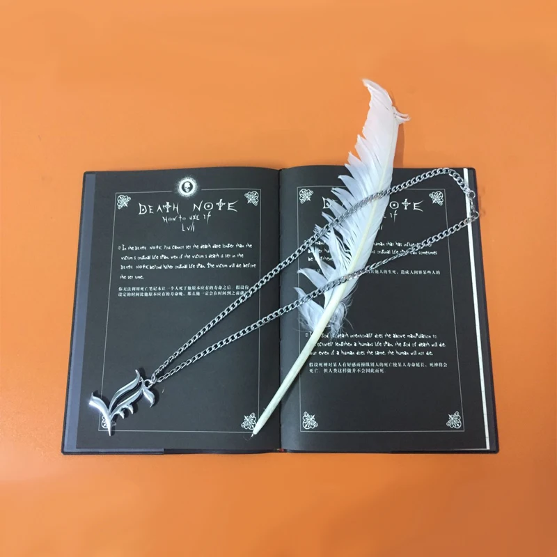 CF Japanese Anime Death Note Notebook Feather Pen Cosplay Props L ...