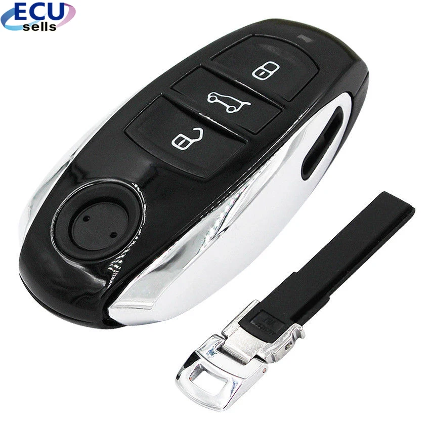 Keyless Entry Smart Card 3 Button Remote Car Key Fob 433MHZ ID46 Chip ...