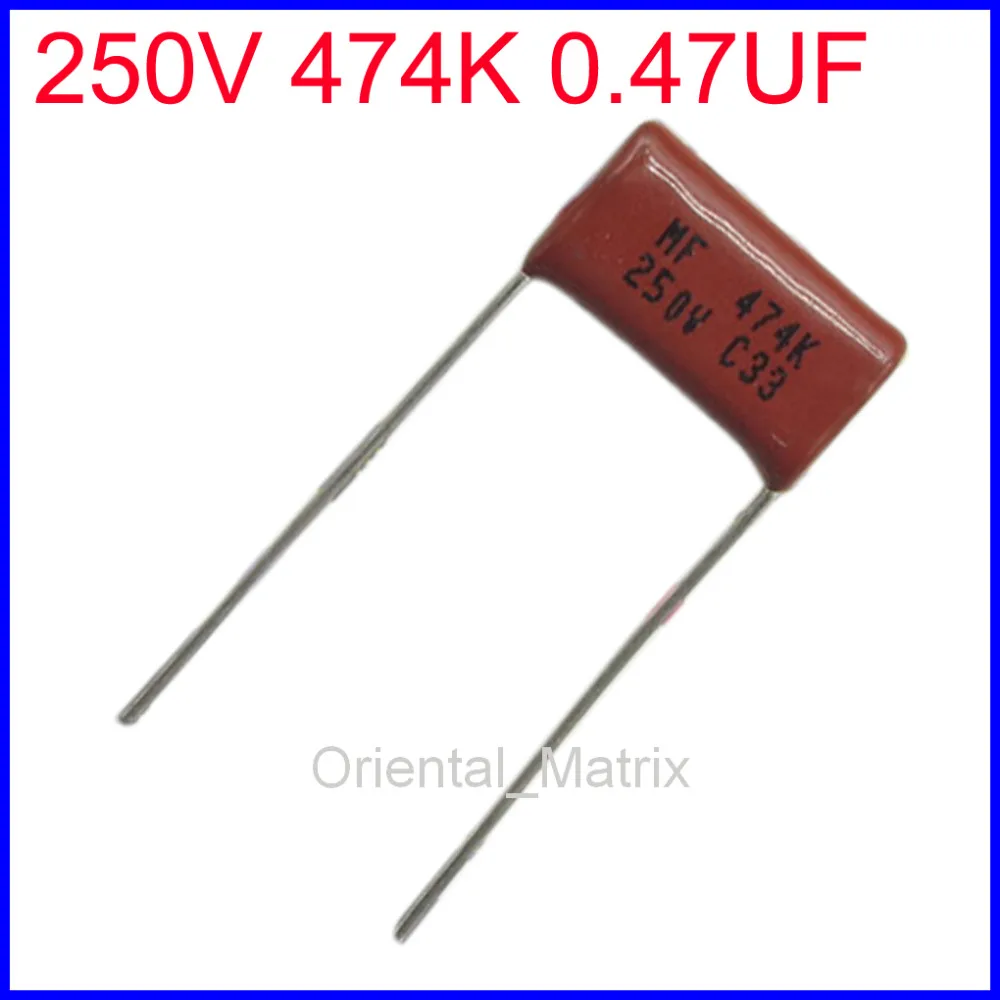 Free Shipping 100pcs CBB/CL 250V 474K 0.47UF Capacitor-in Capacitors ...