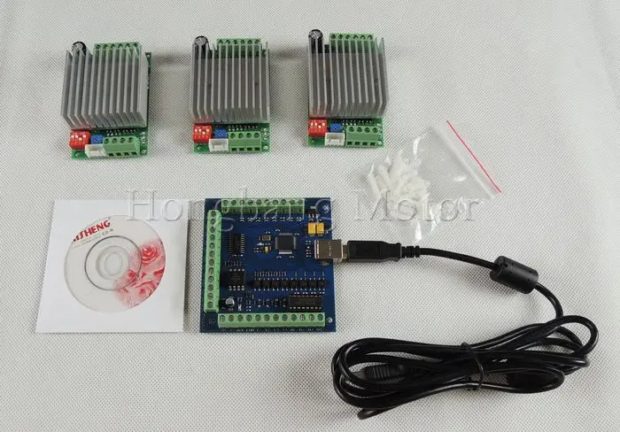Mach3-USB-3-Axis-Kit-3pcs-TB6600-1-Axis-Stepper-Motor-Driver-4-Axis-USB ...