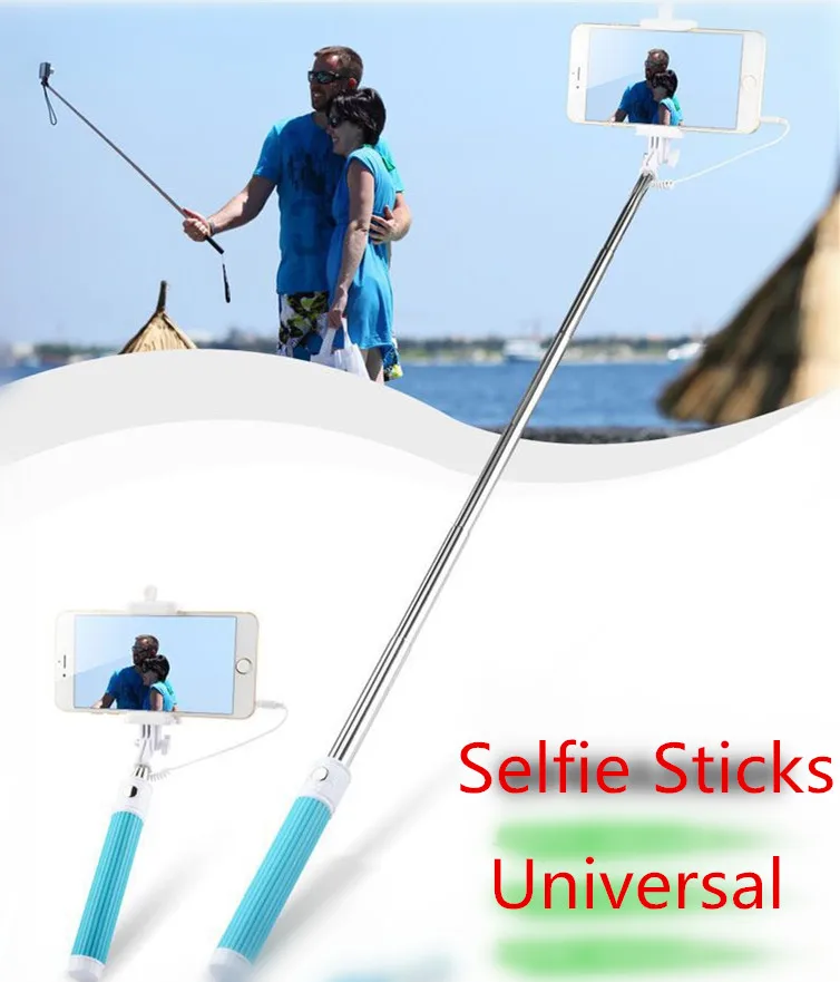 Universal Foldable Self Stick With Button Wired Silicone Handle For ...