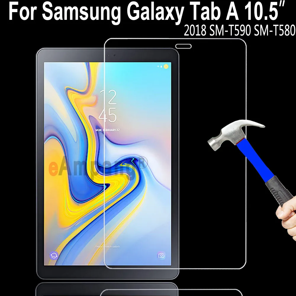 Top 9h Hd Explosion-proof Tempered Glass For Samsung Galaxy Tab A A2 10 ...