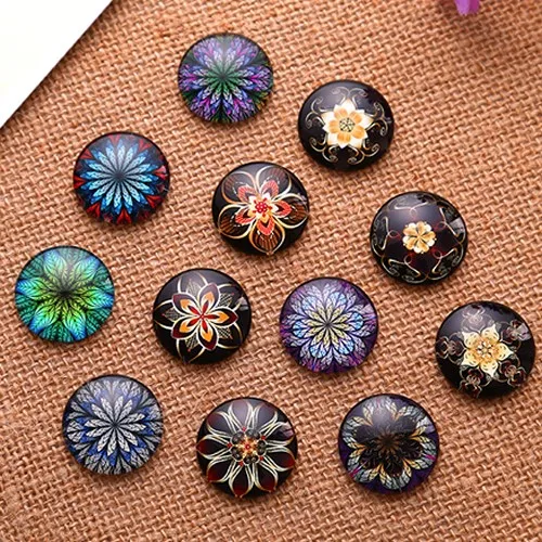 From-8mm-to-30mm-Random-Mixed-Round-Flowers-Cabochons-Pattern-Glass ...