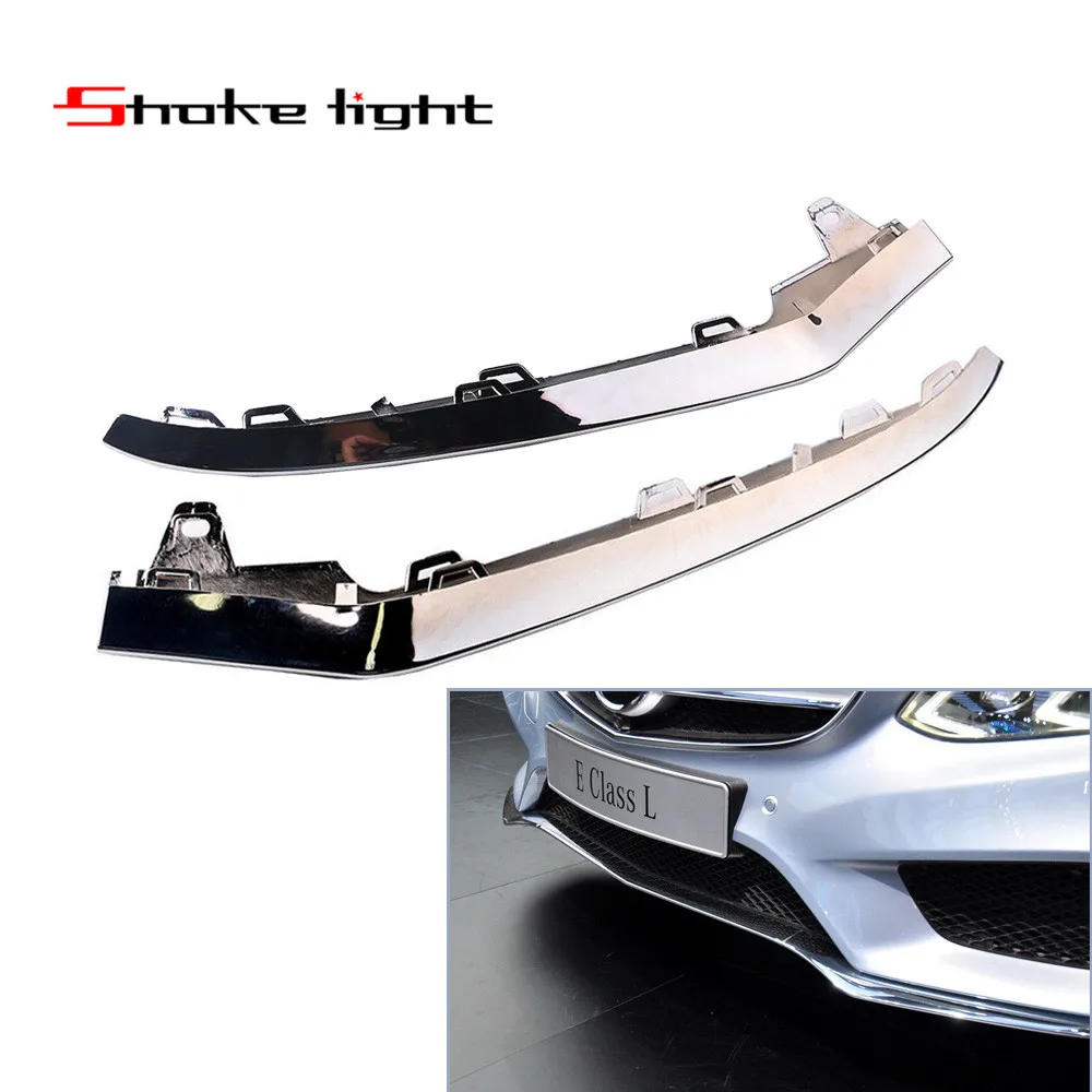 Pair Front Bumper Chrome Trim Molding LH+RH Side For Mercedes W212 E ...