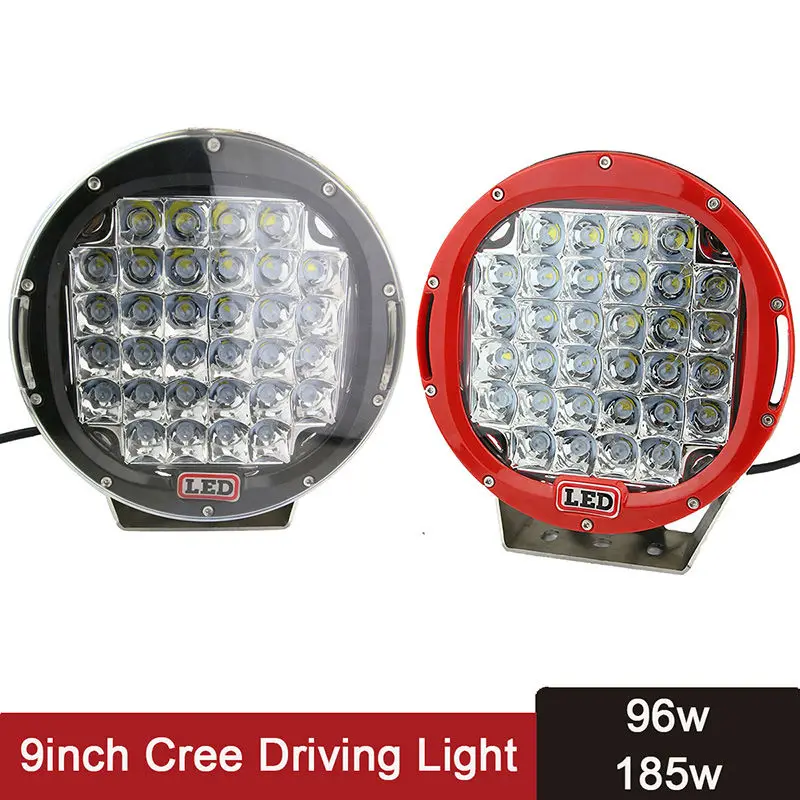 9inch 96w Led Work Light 185w Led Driving Light Spotlight Work Lamp Off ...