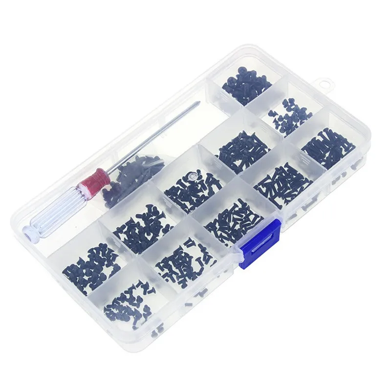 360 pcs/Set Laptop Screws with Screwdriver black DIY Assemble m2 m3 hdd ...