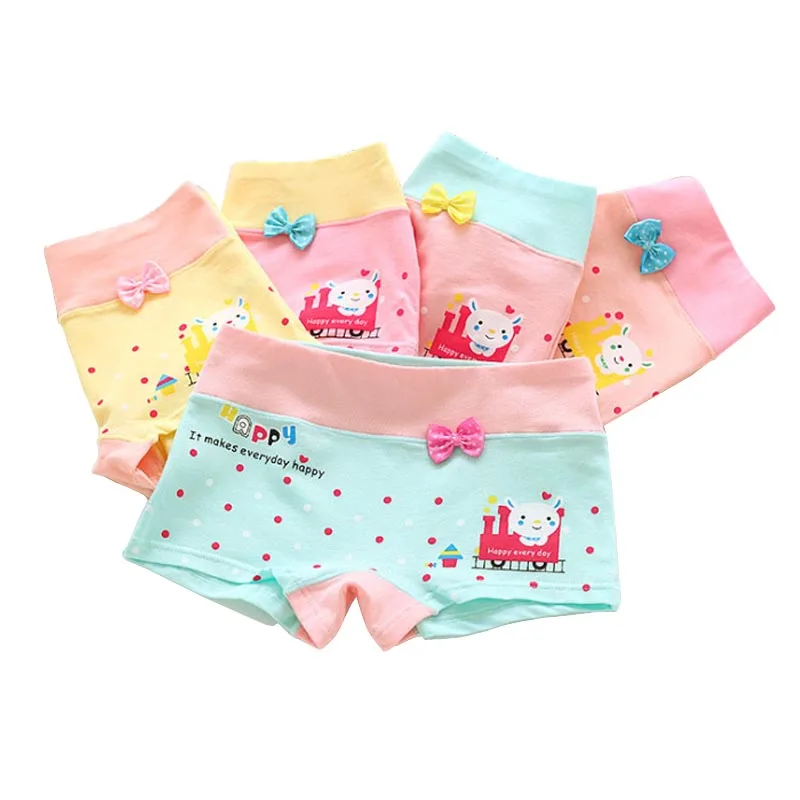 Algodón suave niña escritos para adolescentes bragas del caramelo niños ...