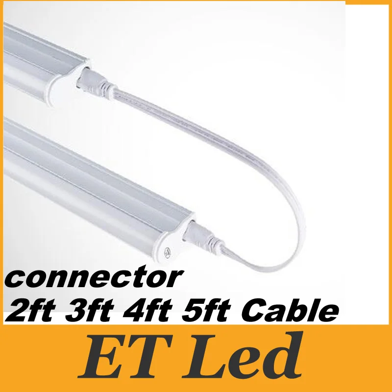 2ft 3ft 4ft 5ft Cable For Integrated T8 T5 Led Tubes Lights Connector