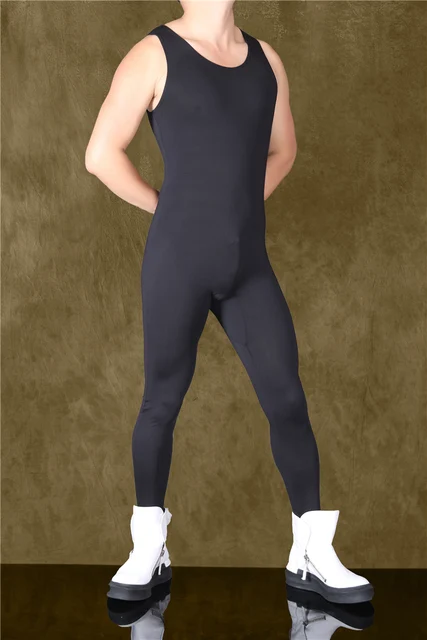 Men Sexy Elastic Leotard Underwear Siamese Corset Slim Tight Fitness One Piece Sport Fitness In