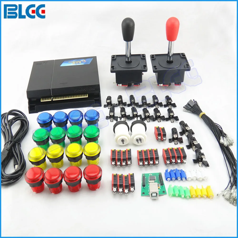 Arcade Parts DIY Bundles Kit with 520 in 1 Jamma PCB Arcade Joystick ...