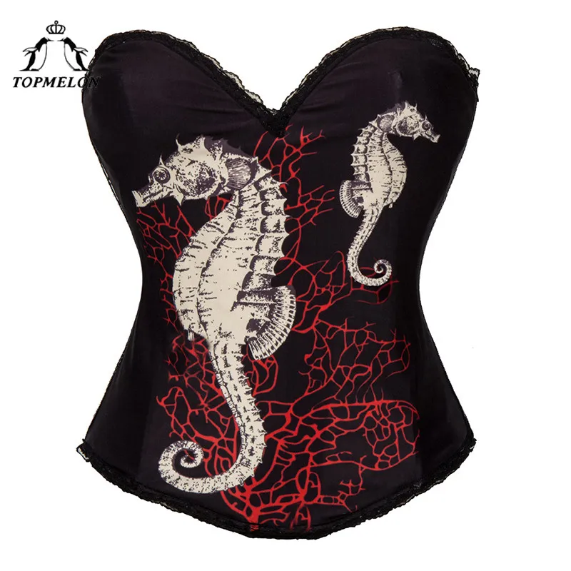 Topmelon Corselet Corset Waist Trainer Steampunk Bustier Gothic Corset
