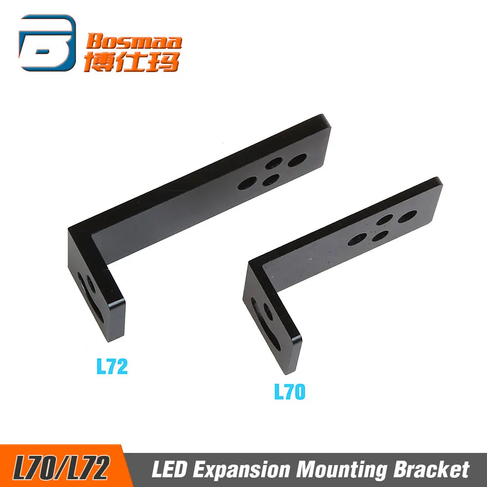 BOSMAA L70/L72 범용 오토바이 헤드 라이트 LED 확장 장착 브래킷 스포트 라이트 홀더 클램프, 할리 데이비슨 요법 ...