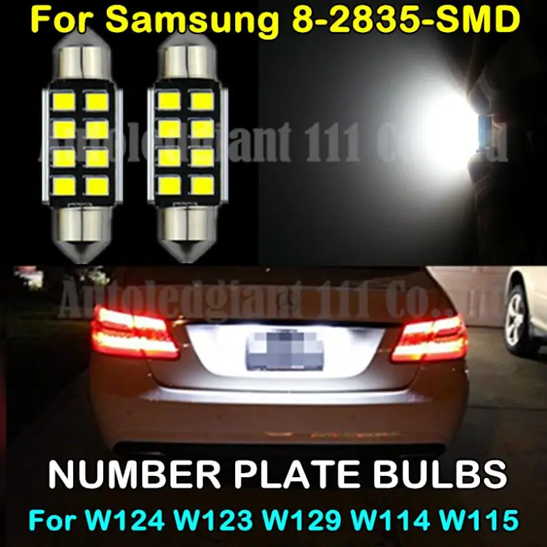 2x CANBUS LED WHITE 2835 SMD 39mm FESTOON 239 C5W 272 LIGHT FOR ...
