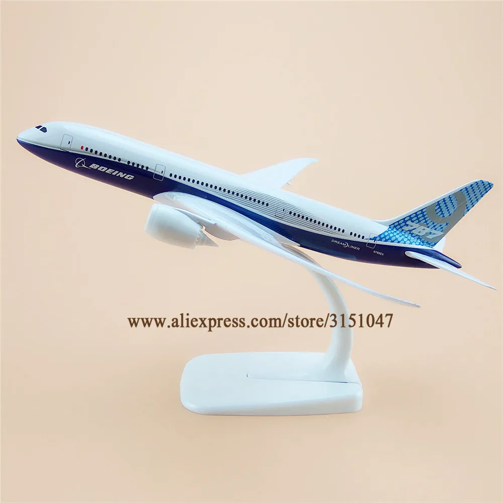 20cm Air Prototype Boeing 787 B787 9 Airlines Plane Model Alloy Metal ...