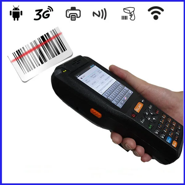 Industrial handheld data collector printer combo android with barcode ...