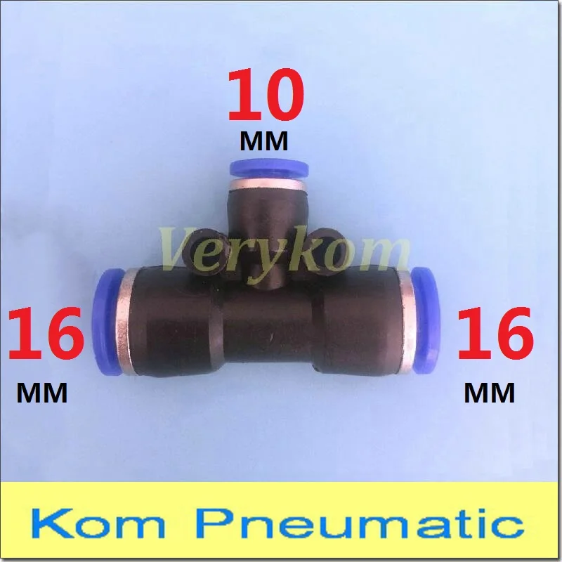 Wholesale-100pcs-lot-Pneumatic-16mm-To-10mm-Unequal-Union-Tee-Air ...