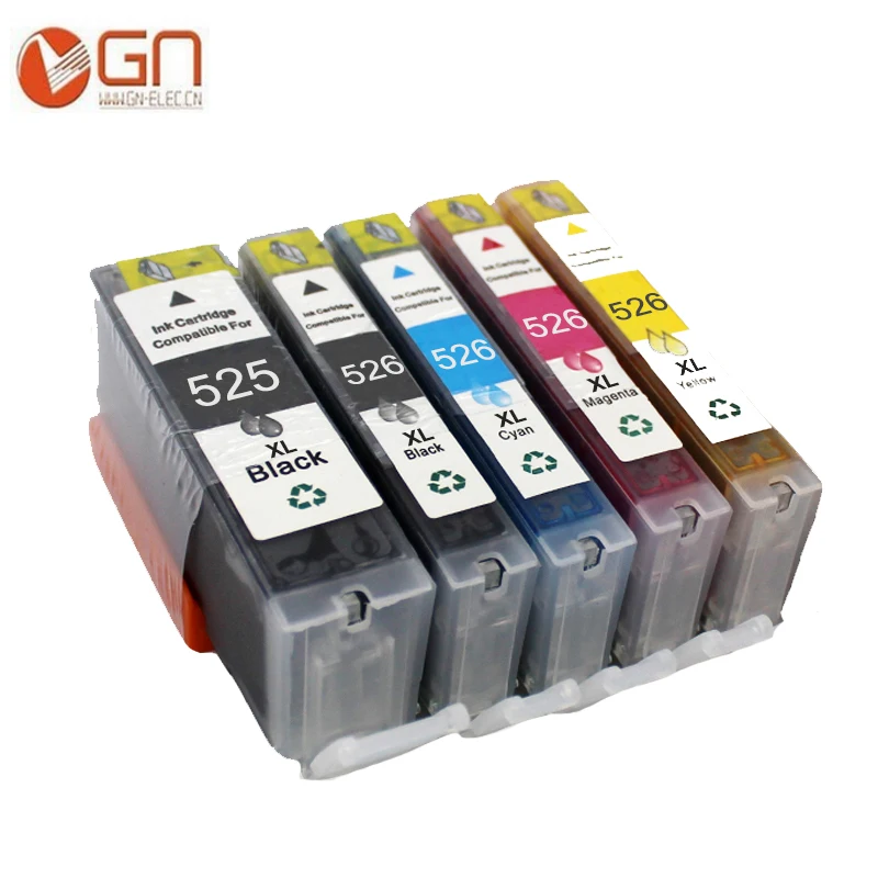 GN 5pk PGI 525 CLI 526 ink cartridge For canon PIXMA IP4850 IP4950 ...