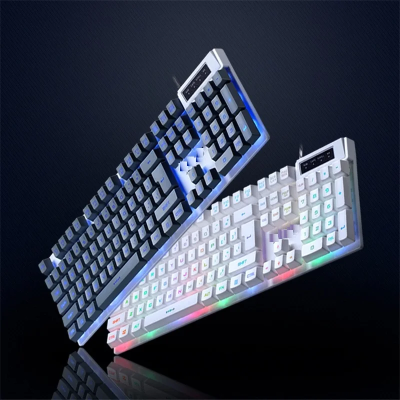 K1 Seven Color Backlit Rainbow Gaming Keyboard ABS Keycaps LED ...