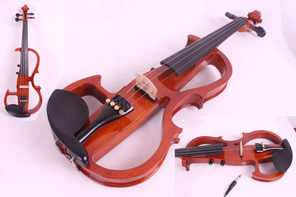 Electric Violin Big Jack Powerful Sound Solid wood 4/4 Yinfente ...
