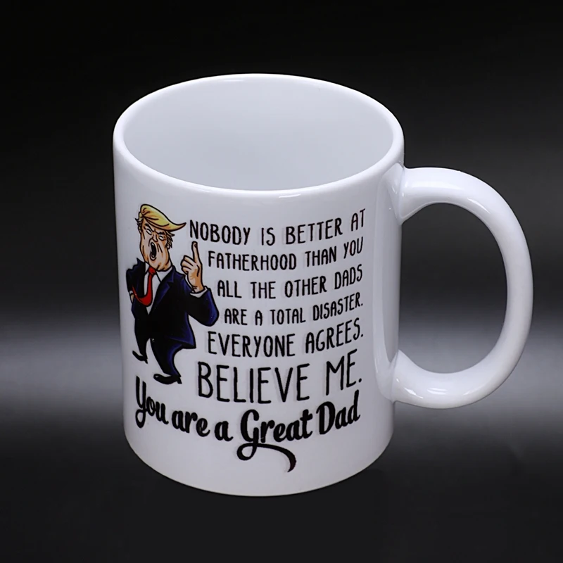 Забавные кофейные кружки «большой папа» Дональд Трамп, рукоятка ...