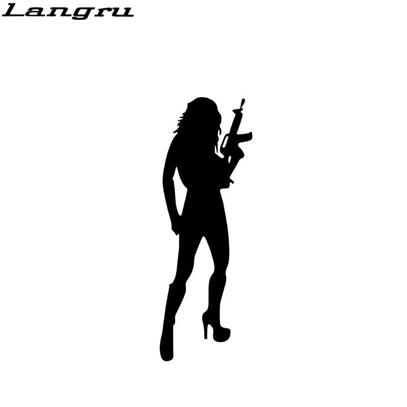 Langru Beautiful Sexy Woman Decals Car Stickers Pinup Automotive Glass ...