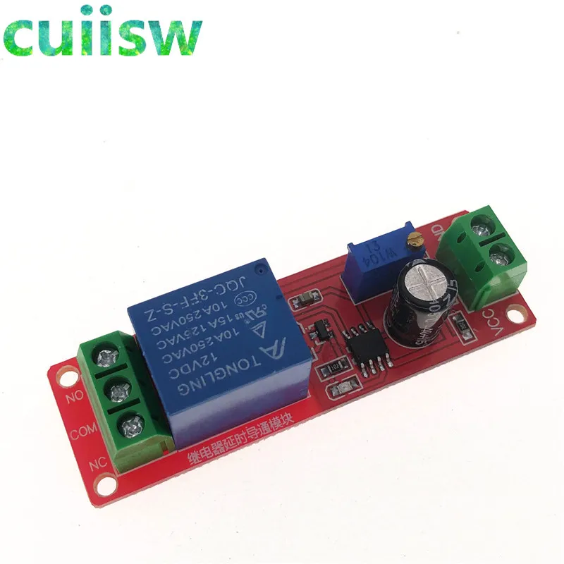 NE555 Timer Switch Adjustable Module Time delay relay Module DC 12V ...