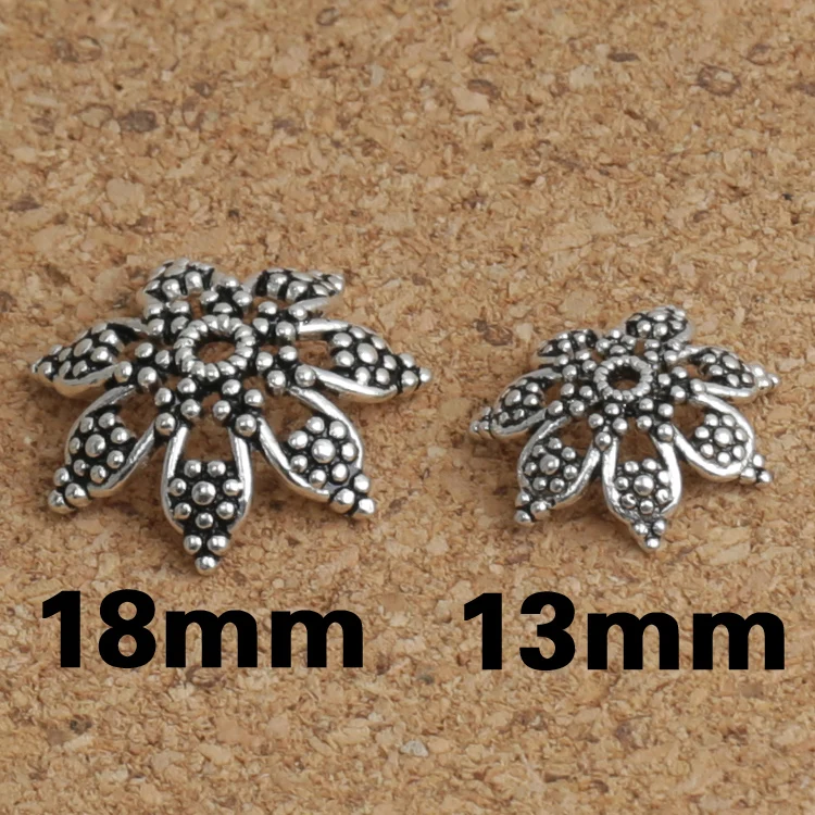 Large Size 925 Silver Beads Caps Jewelry Bead Cap Sterling Silver ...