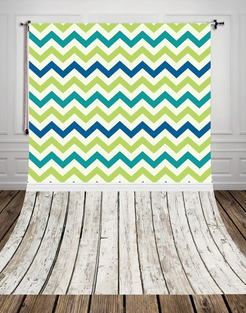 HUAYI Chevron Art Fabric Photography Backdrop Wallpaper Floordrop ...