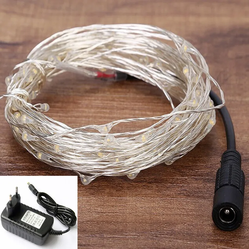 10m 100leds Copper Wire LED StarryLights 12 V DC LED String Light, LED ...