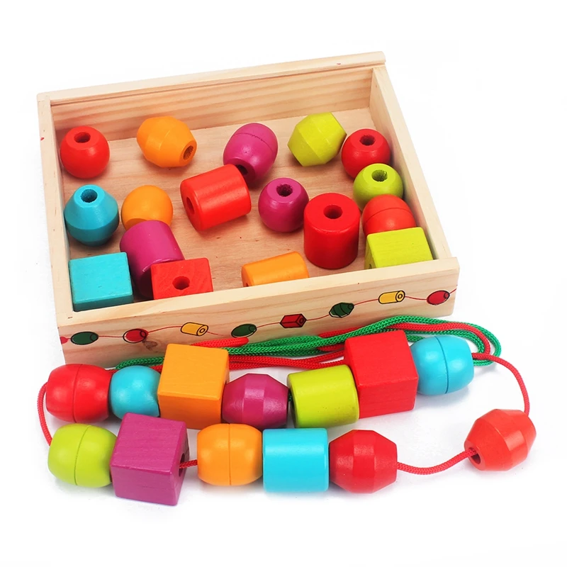 New Arrival Wooden Educational Block Toys Geometric Assembling Blocks ...