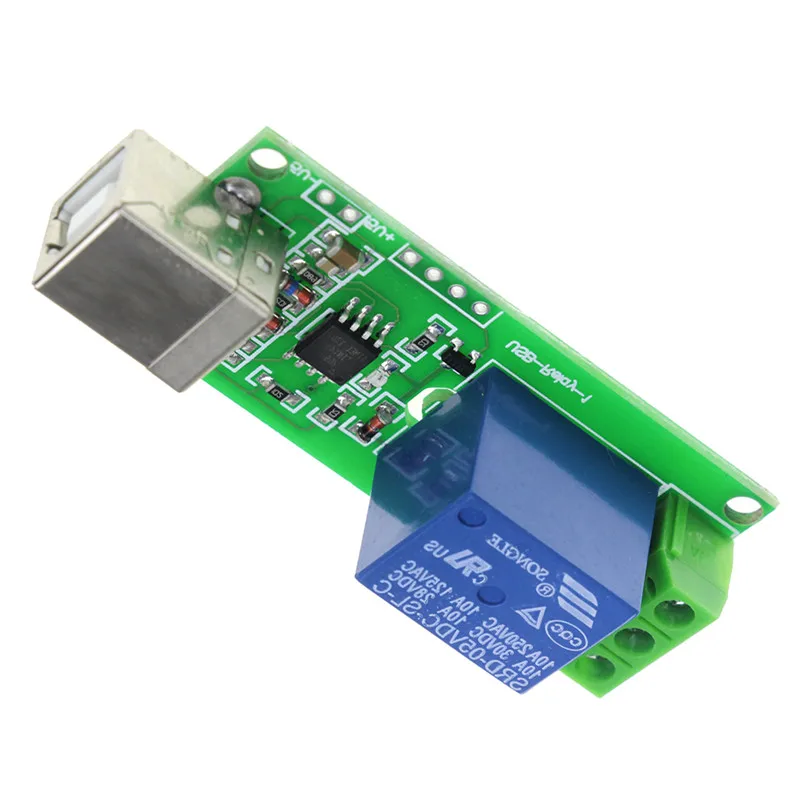 10 pcs 1 Channel USB Relay 5V Programmable Computer Control For Smart ...
