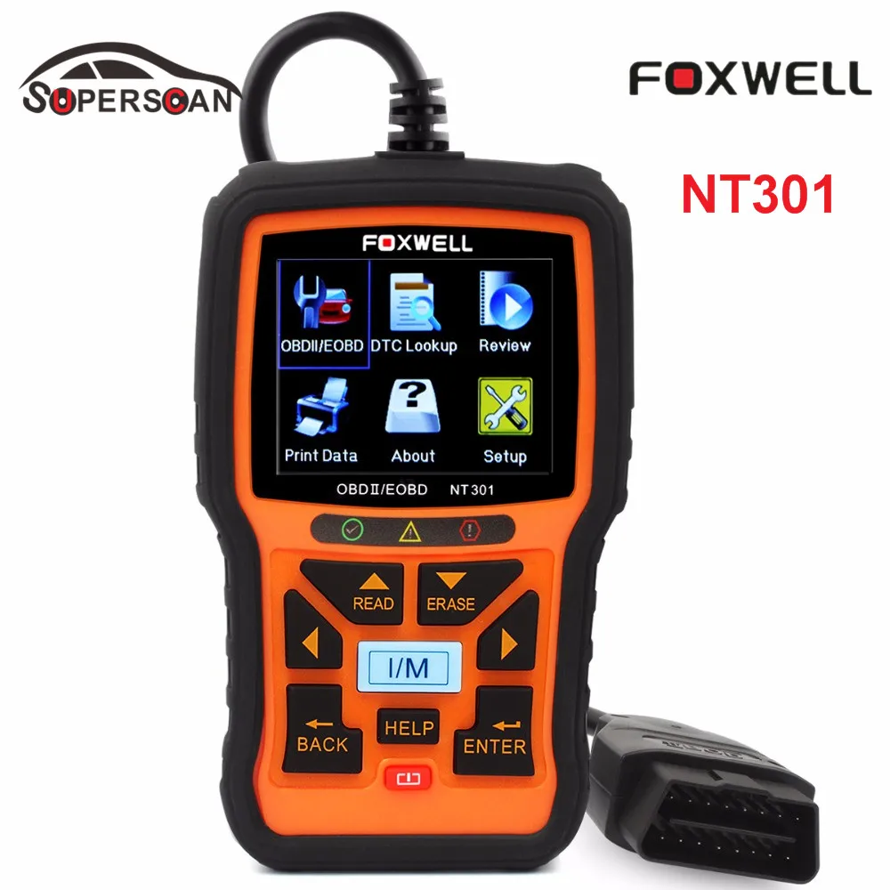 Original Foxwell NT301 Universal Car Code Reader Automotriz CAN OBDII Original Foxwell NT301 Universal Car Code Reader Automotriz CAN OBDII