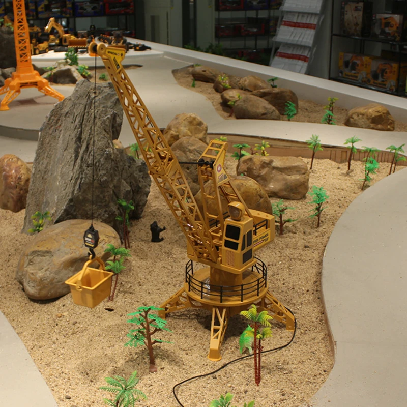 Wire Control Rc Crane Tower 4ch Simulation Tower Crane 360 Degree ...