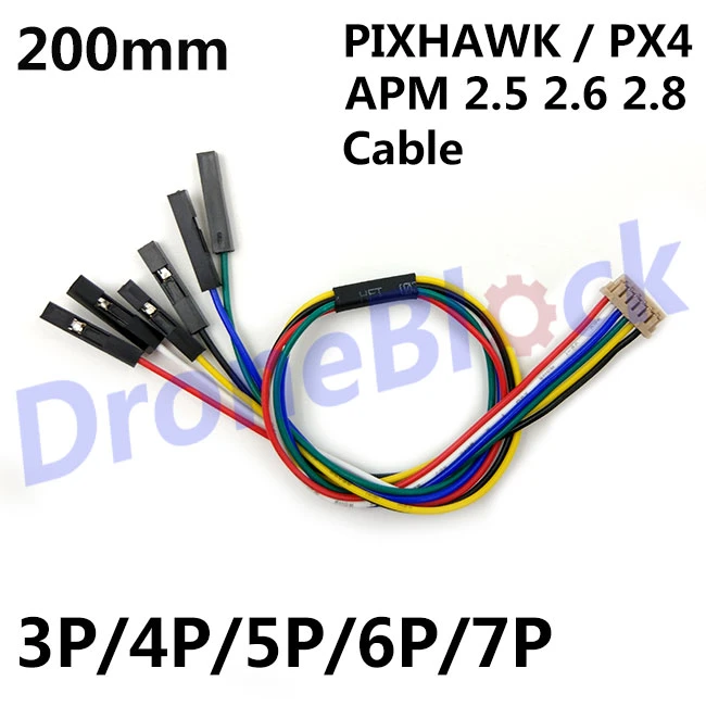 10pcs Pixhawk Navio2 Apm 2.5 2.6 2.8 Cable Wire 200mm Df13 Connector Rc ...
