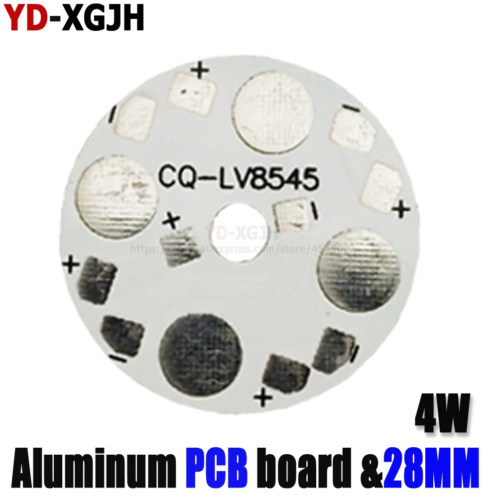 10PCS 4W 28MM Led pcb plate led aluminum base 4 leds High Power chip ...