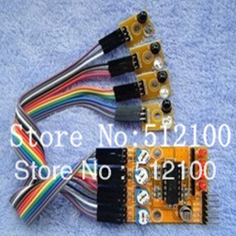 10PCS four way infrared detecting tracking device intelligent tracking ...